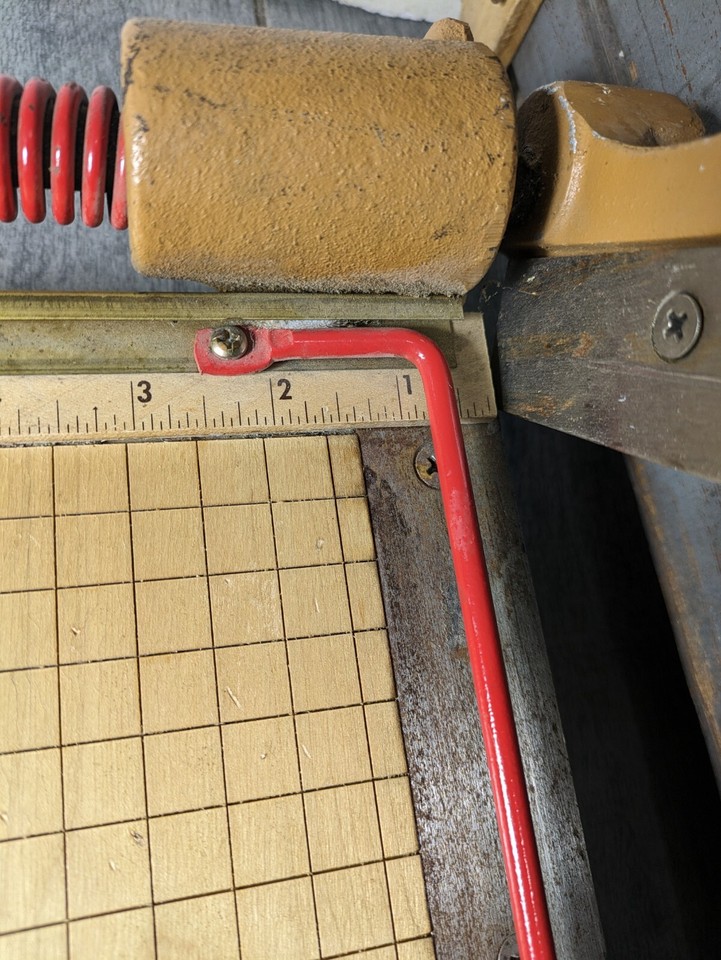 Vintage INGENTO 1142 Heavy Duty Paper Cutter 15x15" - Guillotine Arm ...