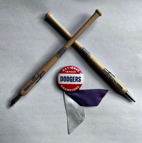 Brooklyn Dodgers Pen, Pencil & Button (Late 1940's) | eBay