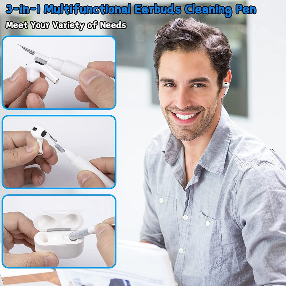Cleaning Pen For Airpods Pro 1 2 Earphones Cleaner Kit Soft Brush Case ...
