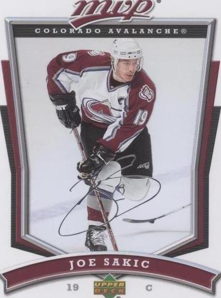 2007-08 Upper Deck MVP - Joe Sakic #1 for sale online | eBay
