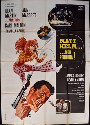 MURDERERS ROW Italian 4F movie poster 55x79 DEAN MARTIN MATT HELM ANN ...
