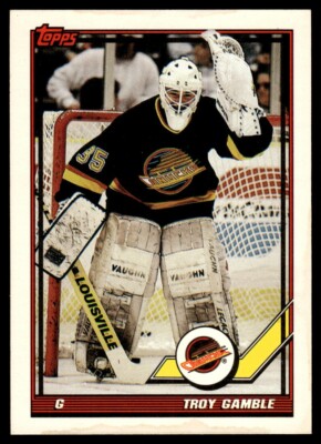 1991-92 Topps #446 Troy Gamble Vancouver Canucks | eBay