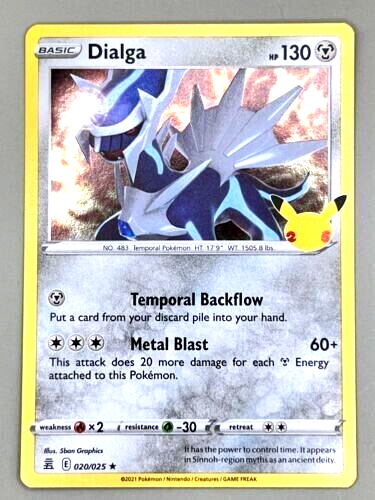 Dialga Holo Rare Pokemon TCG Card 020/025 | eBay