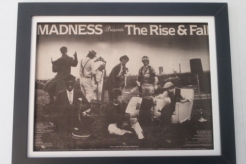 MADNESS*Rise And Fall*1982*ORIGINAL*POSTER*AD*ADVERT*FRAMED*FAST WORLD ...