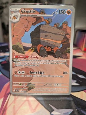 Pokemon TCG Black Bolt Crustle 130/086 Illustration Rare Full Art ...