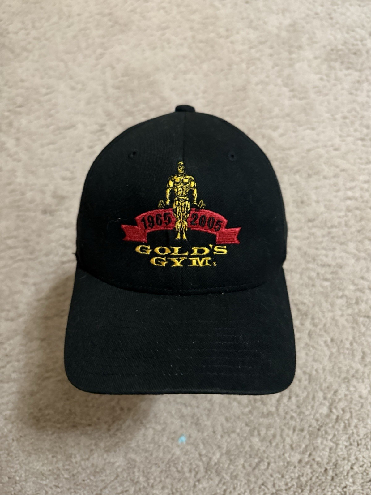 Vintage Golds Gym Fitted Hat Size Small-Medium ©️2005 - Gem