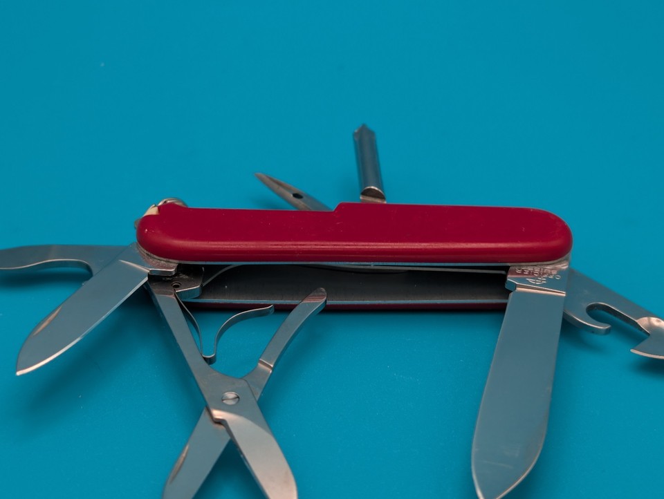 Victorinox Super Tinker Swiss Army Knife Multi Tool Red! | eBay