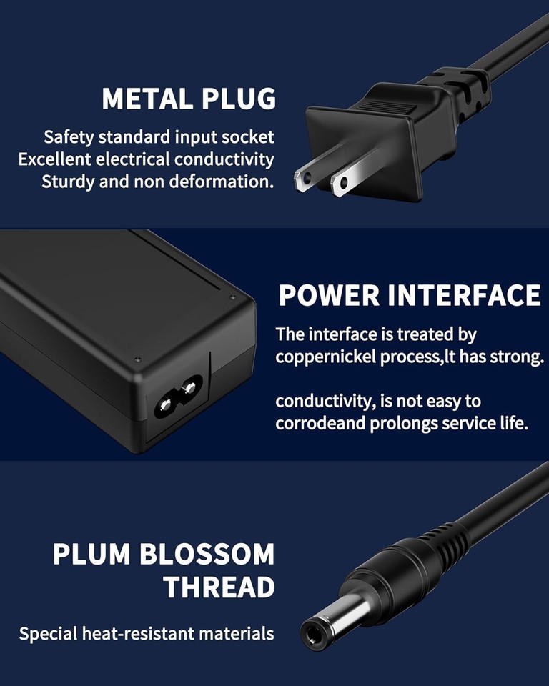 AC/DC Adapter Cord for simplehuman Trash Sensor Can Power Supply ...