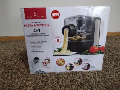 Emeril Lagasse 4 in 1 Pasta & Beyond Pasta Machine Juicer/Frozen ...