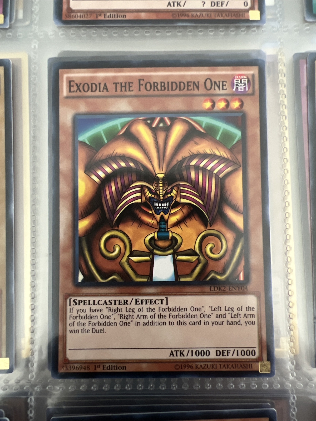 ULTRA RARE Exodia The Forbidden One (5 Card Set) YGLD 1st Edition Holo ...