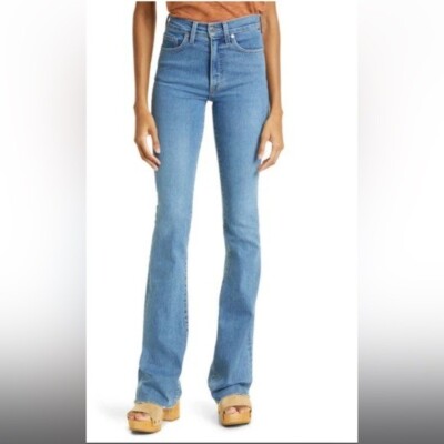 Veronica Beard Cameron Raw Hem Bootcut Jeans | eBay