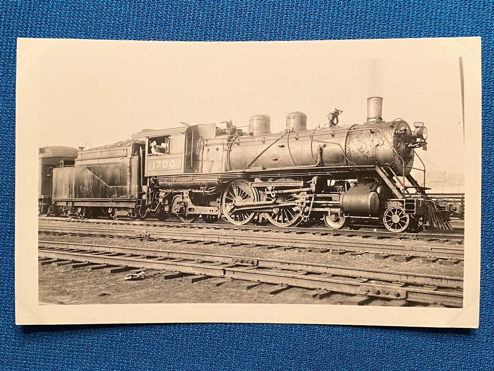 Great Northern Railway Train Engine Locomotive No. 1700 Antique Photo ...