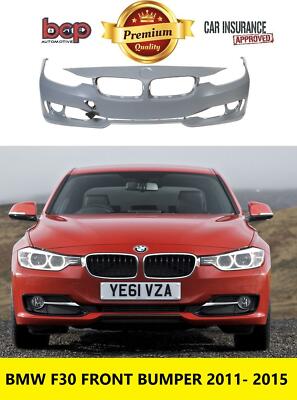 BMW 3 SERIES F30 2012 -2015 FRONT BUMPER PRIMED ES & SE MODELS ONLY ...