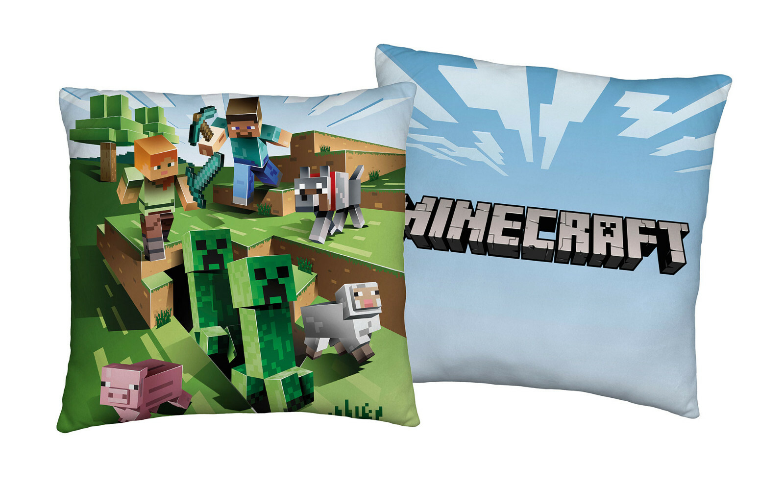 Minecraft Steve Alex Creeper tnt Pillow Cushion Pillow 40 X 40 CM ...