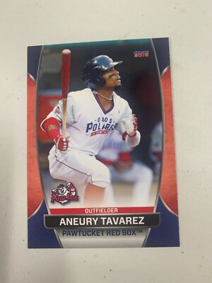Aneury Tavarez 2018 Pawtucket Red Sox Team Card | eBay