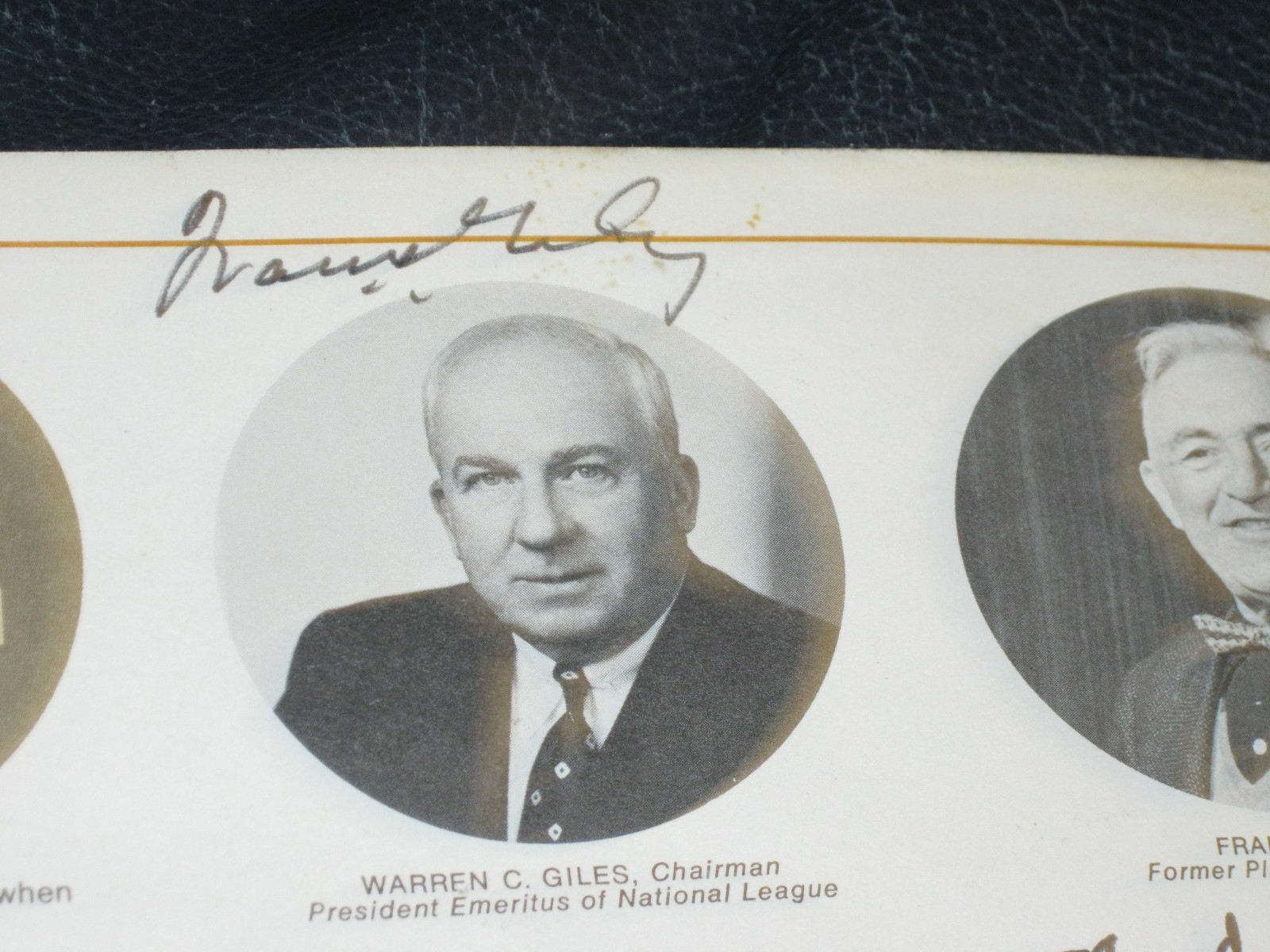 Baseball HOF Comittee Members Autographed Magazine Photo PSA Cert Giles ...