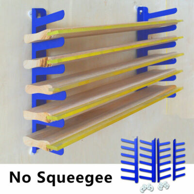 6 Layer Wall Mounted Screen Printing Squeegee Rack Holder Adjustable ...