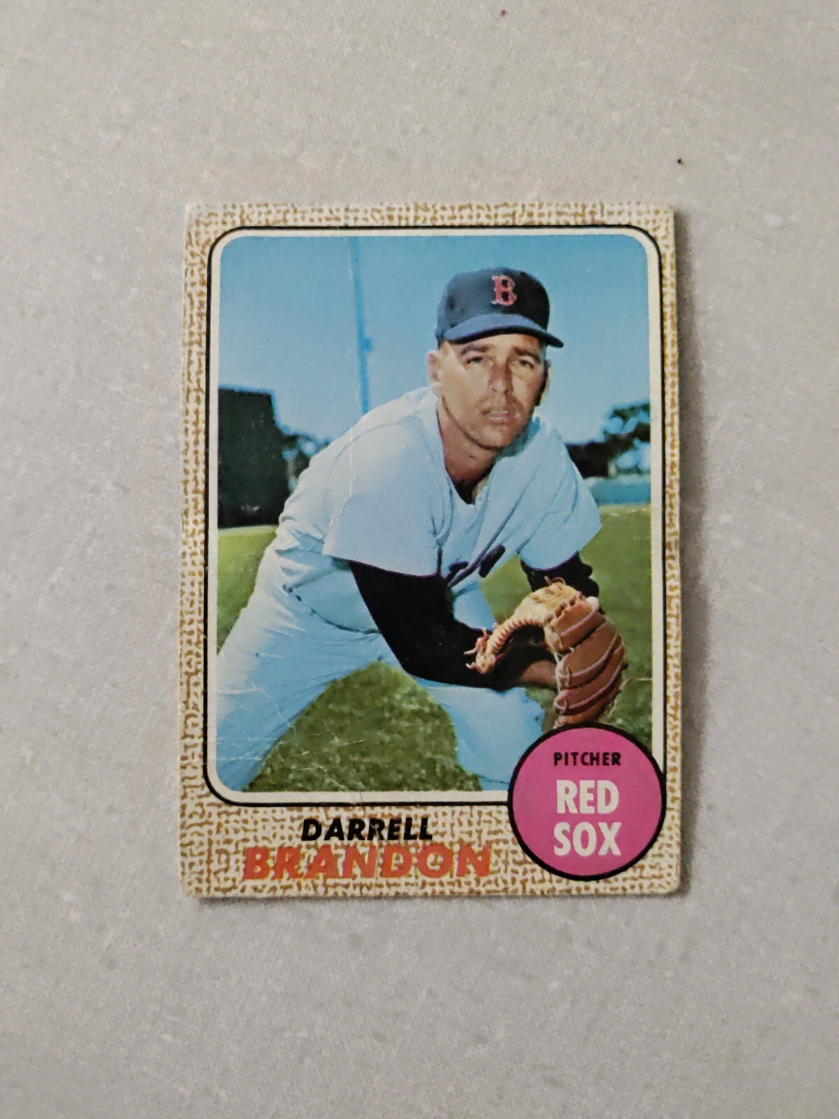 1968 Topps Baseball #26 Darrell Brandon Boston Red Sox - free shipping ...