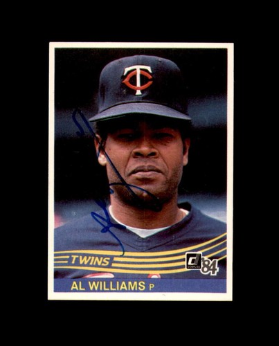 Al Williams Signed 1984 Donruss Minnesota Twins Autograph | eBay