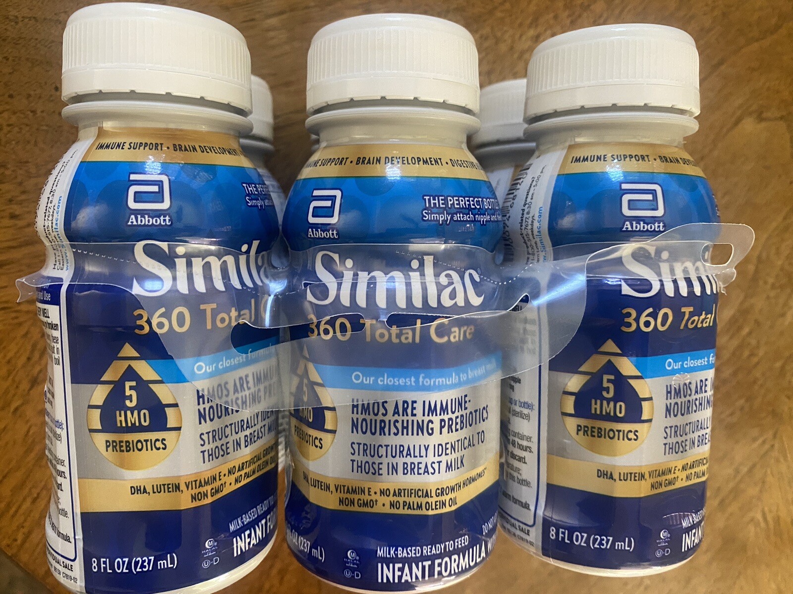 Similac 360 Total Care 8 oz Bottles 5 HMO Prebiotics - RTF Pack of 6 ...