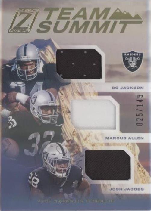2021 Panini Zenith Bo Jackson Josh Jacobs Marcus Allen #TS-LR for sale ...