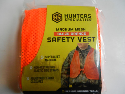 Hunters Specialties Safety Vest; Magnum Mesh, Blaze Orange; Part ...