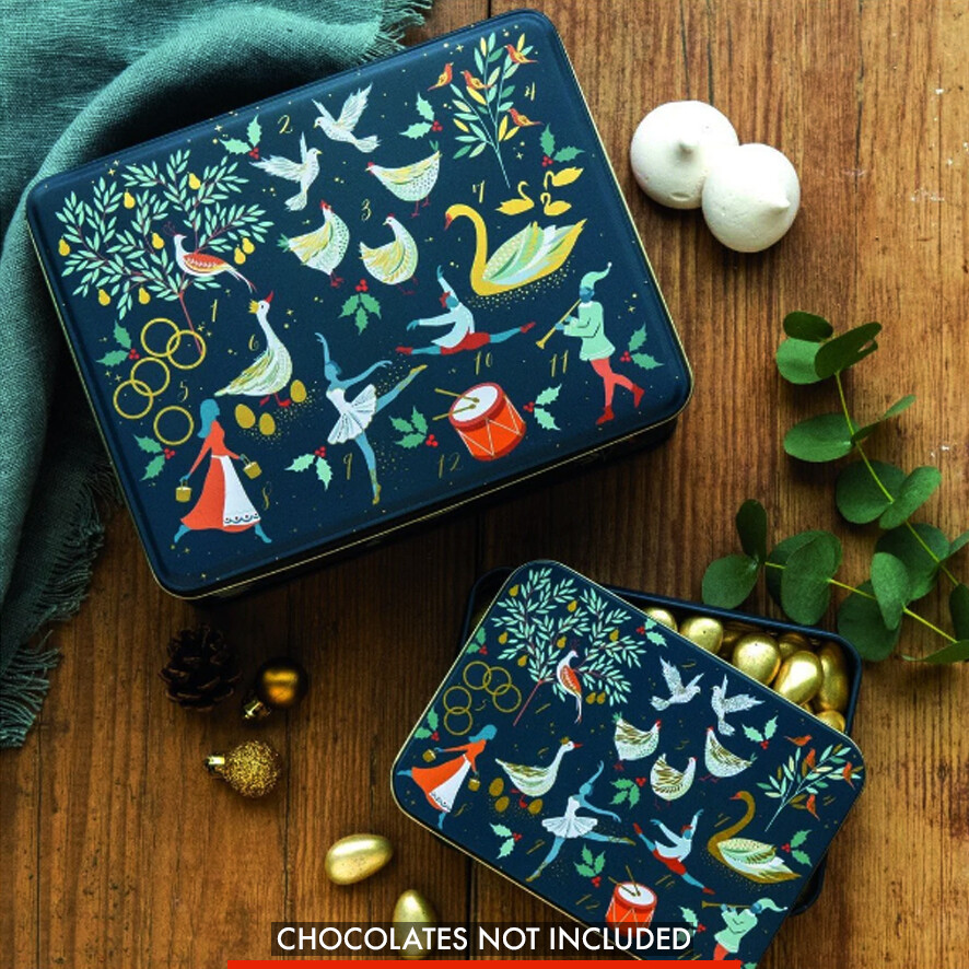 SARA MILLER METAL TIN BOX Accessory Home Keepsake Pill Storage Sweet ...