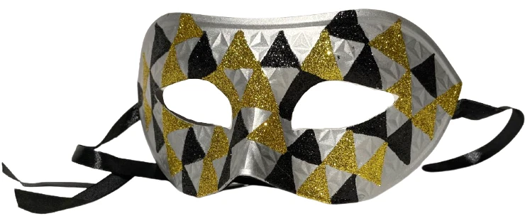 Harlequin Half Mask