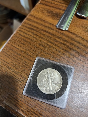 1921 walking liberty half dollar coin silver / orginal coin with case ...