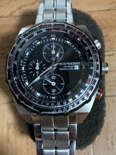 CITIZEN INDEPENDENT 051A Chronograph Quartz Watch 41mm WR10BAR 15cm ...