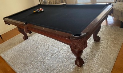 BERINGER KING GEORGE 8FT SOLID WOOD SLATE POOL TABLE | eBay