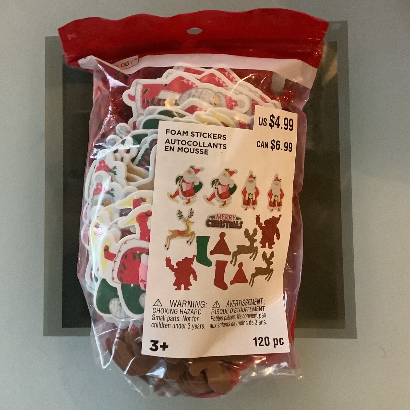 Christmas Ornament Craft Kit Makes 3 + 240 Foam Christmas Sticker ...