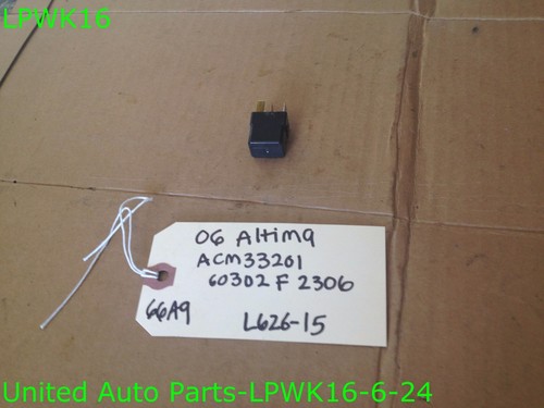 2002-2006 NISSAN ALTIMA 2.5L RELAY ACM33201 OEM | eBay