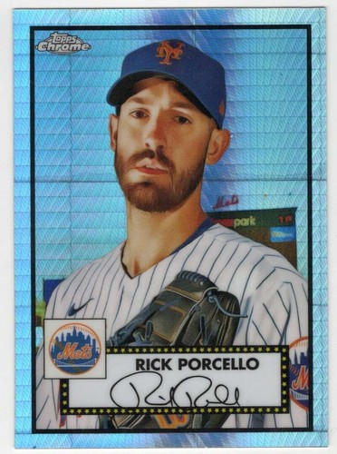 RICK PORCELLO 2021 Topps Chrome Platinum Anniv Refractor Prism #266 Met ...