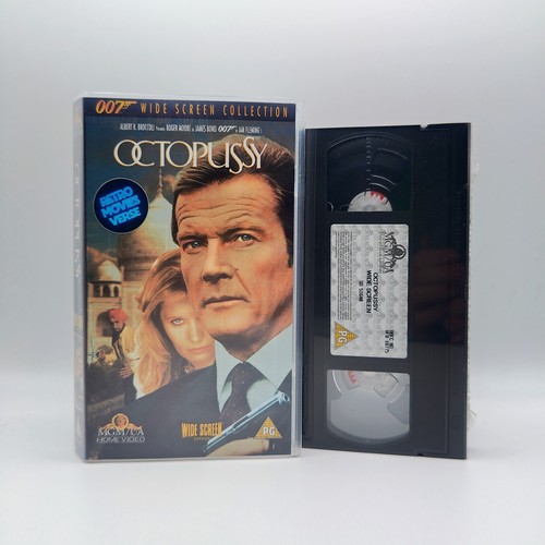 James Bond Octopussy Widescreen Edition VHS 007 New and Sealed Video ...