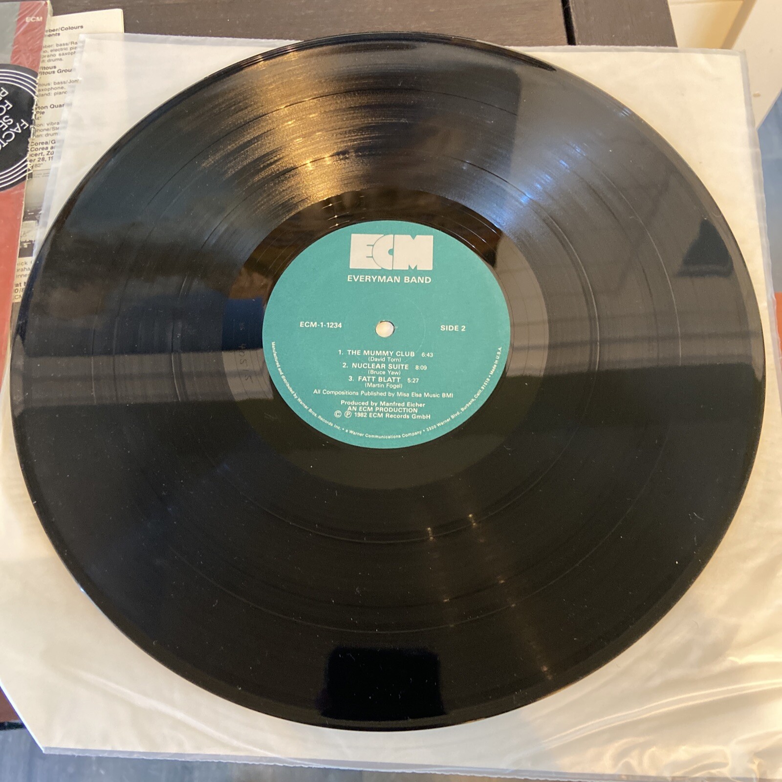 Everyman Band Self Titled S/T (ECM-1-1234) Vinyl Record LP Jazz/Fusion ...