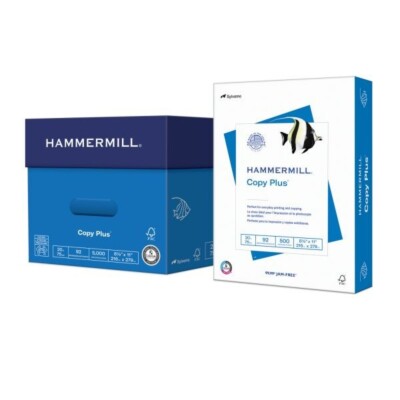 Hammermill Copy Plus Copy Paper 10 Reams White, Letter Size 5000 Sheets ...