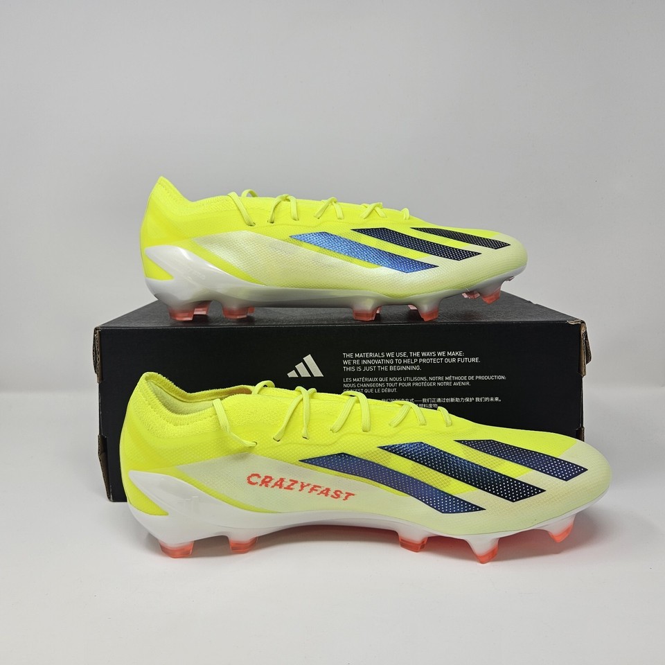 Mens Adidas X Crazyfast Elite FG 'Solar Yellow' Soccer Cleats / IE2376 ...
