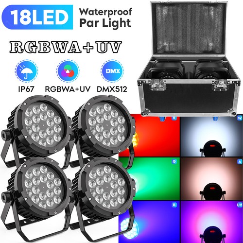 270W Waterproof RGBWA UV LED Par Light DMX Stage DJ Spot Lighting Par ...