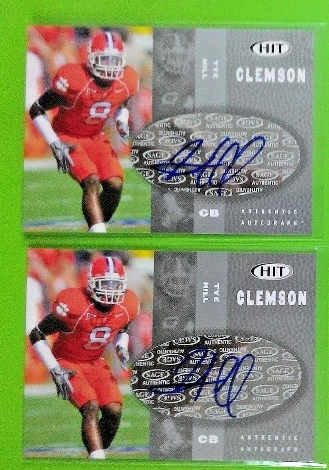 NFL Auto variation NCAA football college RC autograph CLEMSON TIGERS ...