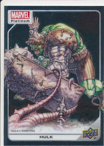 #145 HULK 2023 Upper Deck Marvel Platinum BASE | eBay