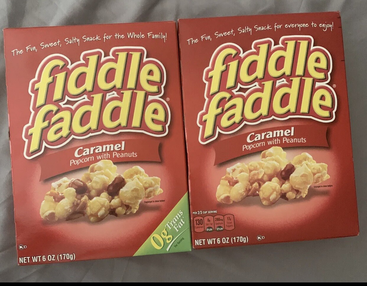Fiddle Faddle Caramel Popcorn with peanuts Sweet & Salty Snack | eBay