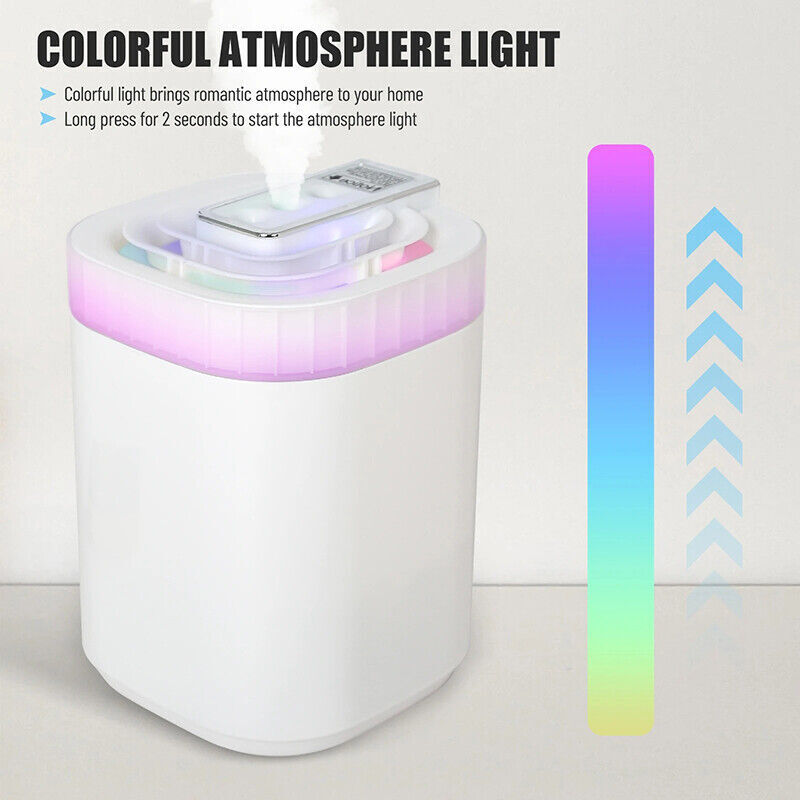 Ultrasonic Humidifiers 3L For Bedroom Large Room Office Cool Mist Air ...