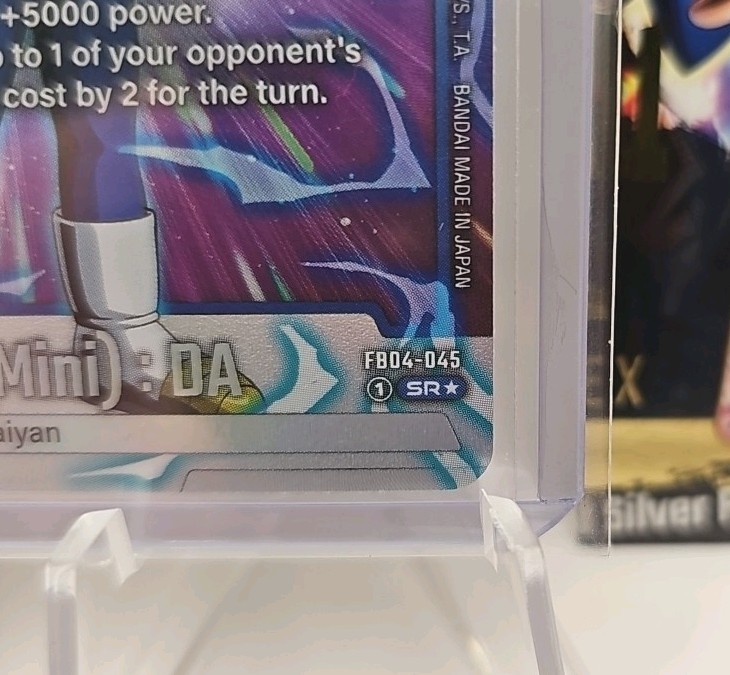 Dragon Ball Fusion World Ultra Limit Vegeta Mini DA SR Alt Art FB04-046 ...