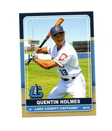 Quentin Holmes 2019 Lake County Captains team set card East Elmhurst NY ...