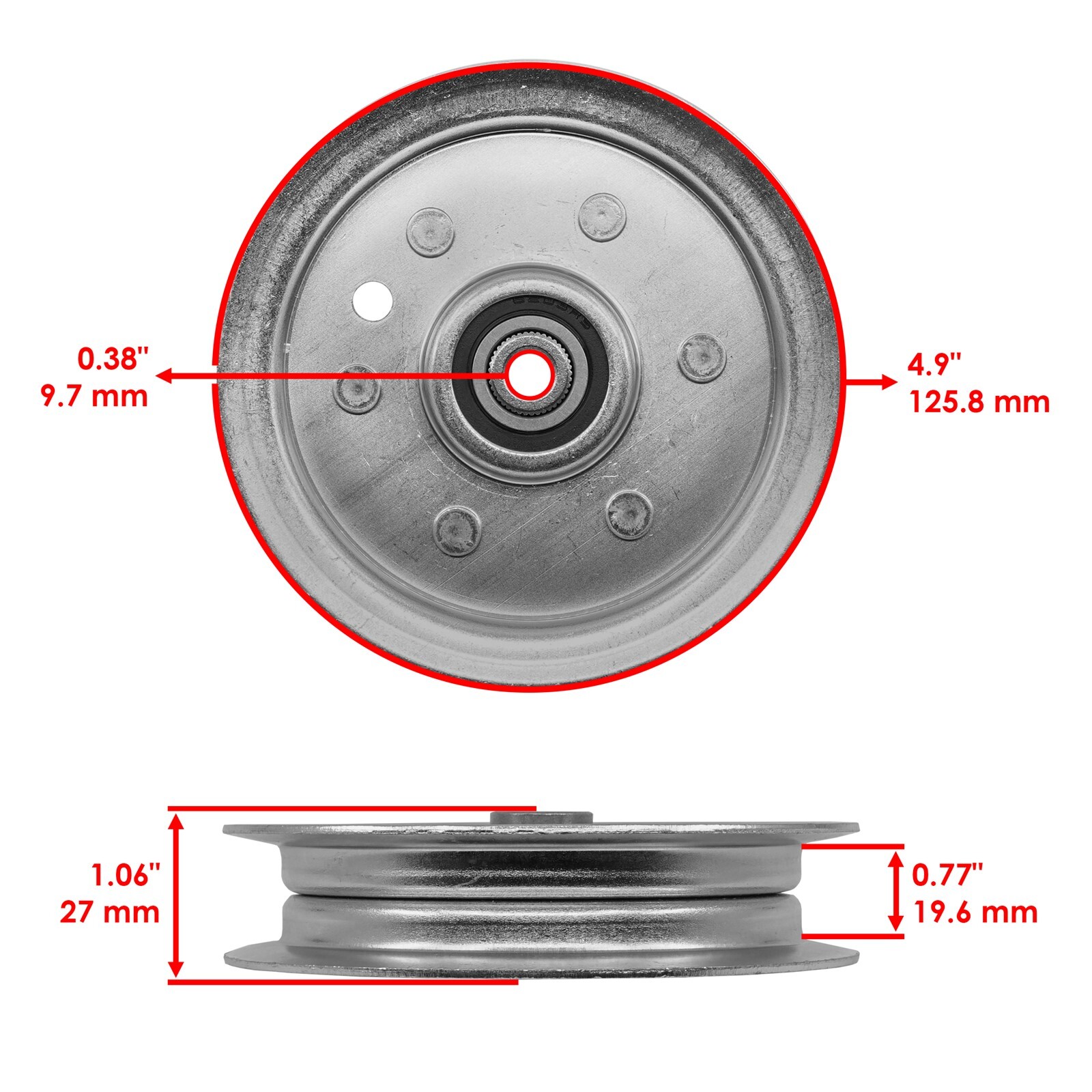 Deck Idler Pulley For Cub Cadet GT2544 GT2554 GT2186-44 GT2523-54 ...