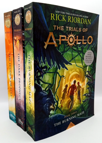 3 Rick Riordan Trials of Apollo 1-3 Paperback Book Set / lot Hidden ...