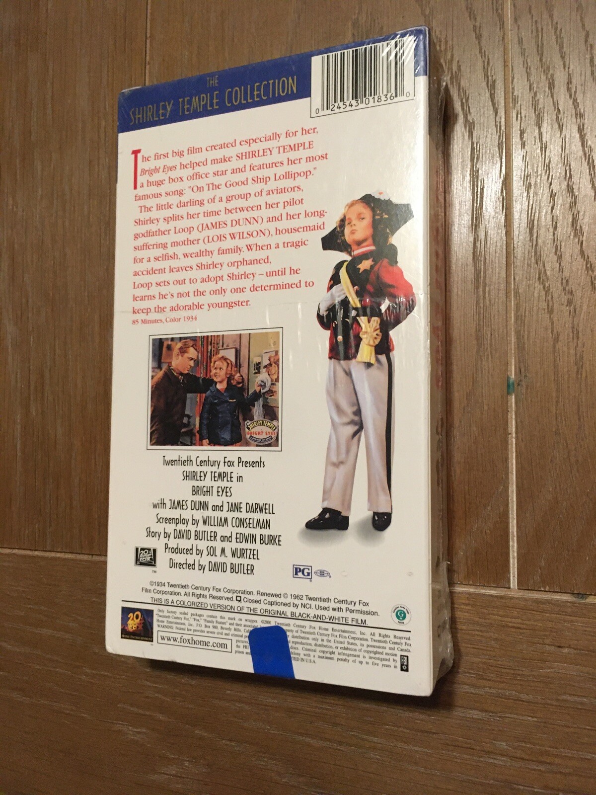 Bright Eyes (VHS, 2002, Colorized/Slipsleeve) NEW SEALED Shirley Temple ...