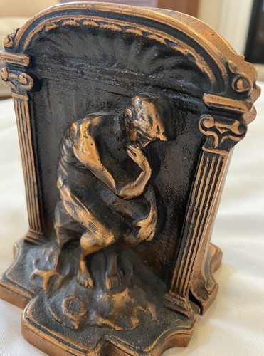 THE THINKER Bookends By Rodin Copper Craft Great Condition | eBay