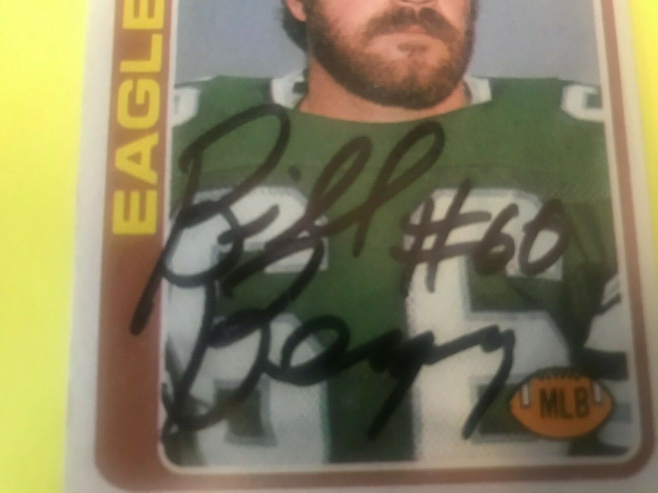 SIGNED BILL BERGEY 1978 TOPPS FOOTBALL CARD AUTOGRAPH EAGLES | eBay